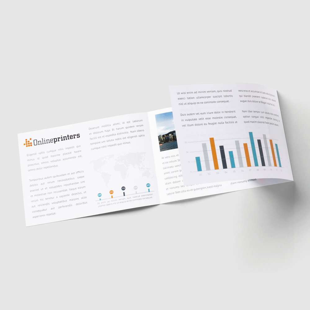 Falzflyer Querformat A5 drucken | Onlineprinters